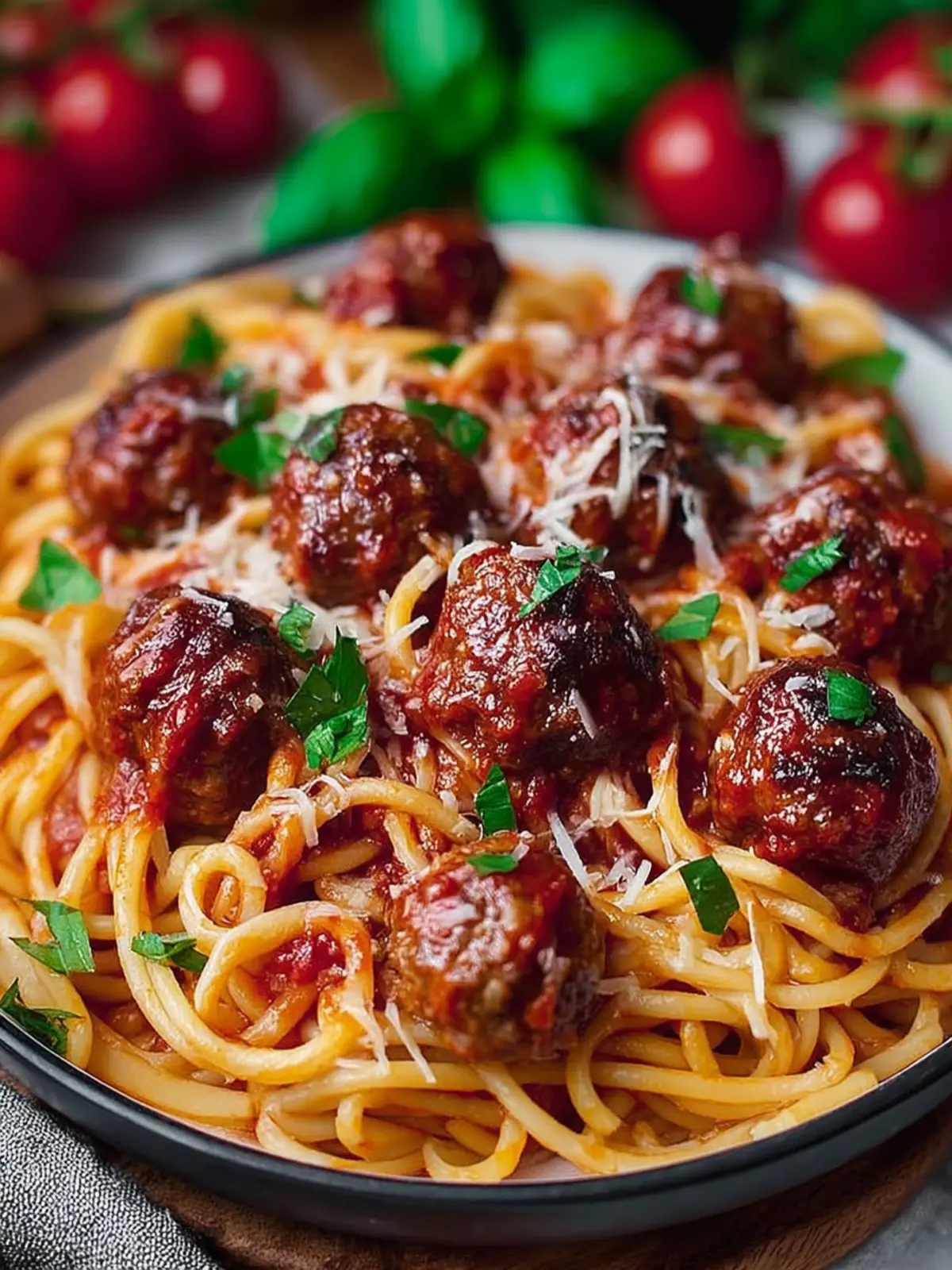 classic spaghetti and meatballs dish