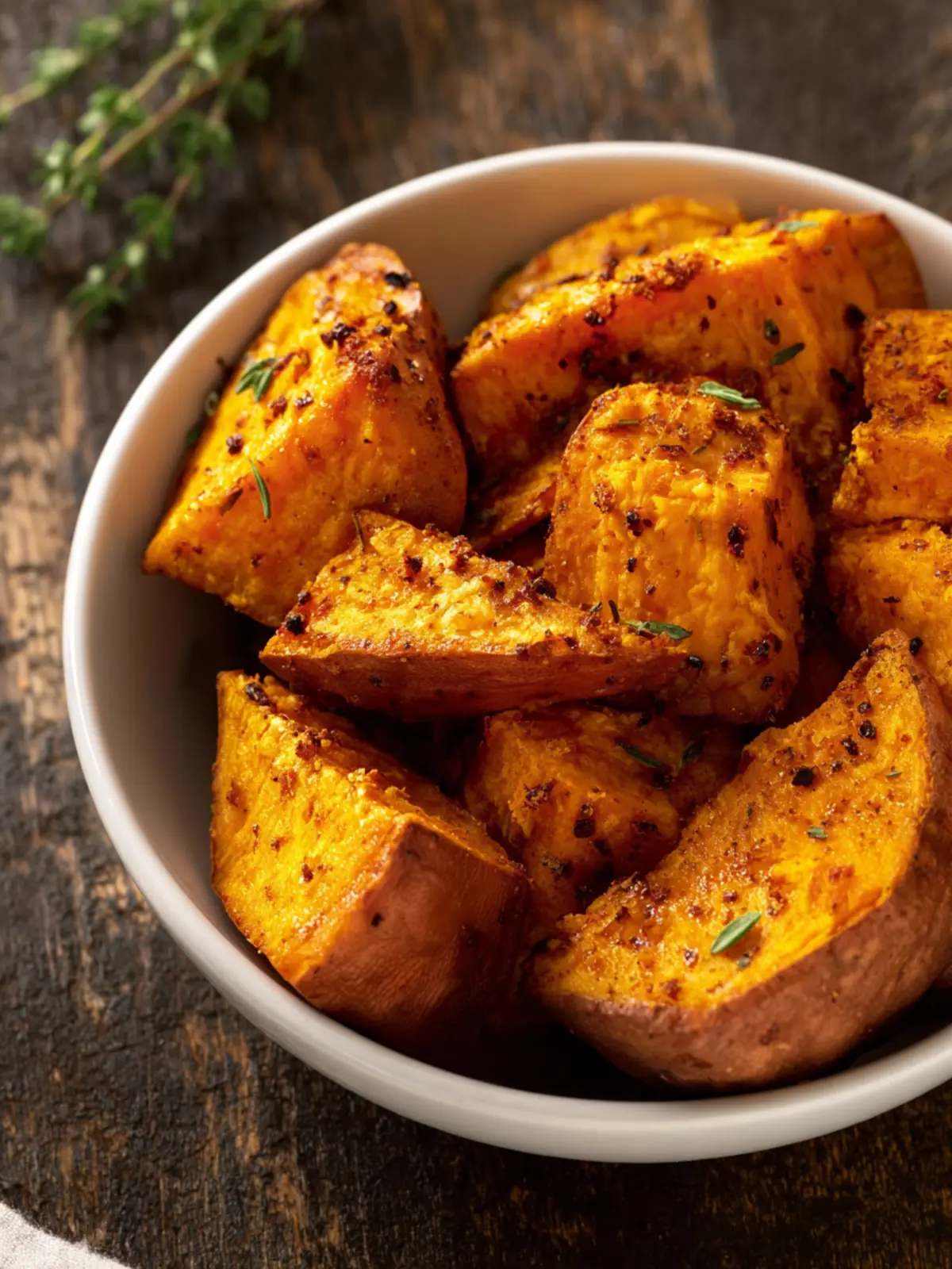 air fryer sweet potatoes
